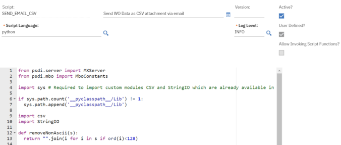 How to send emails with CSV data using Automation Script?