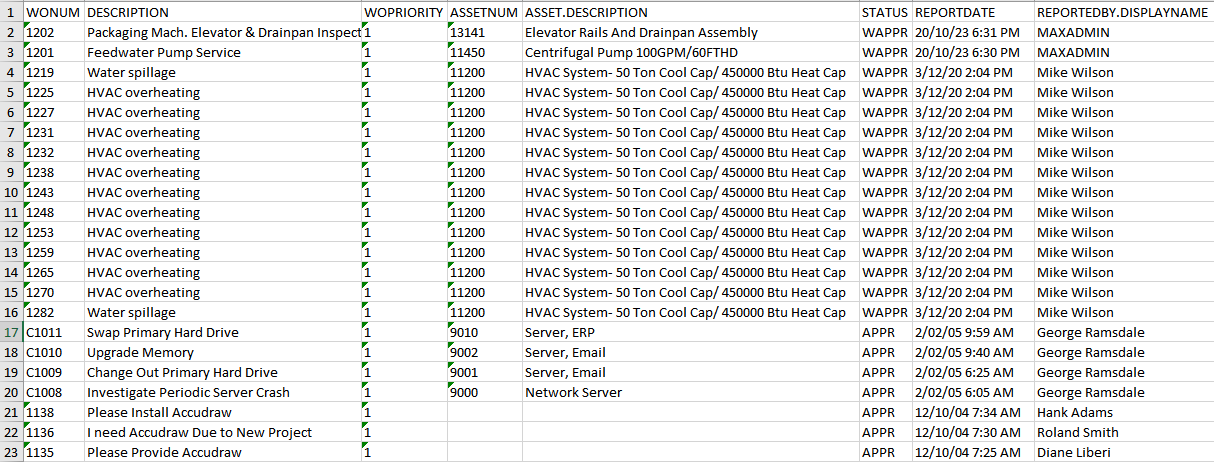 How To Export Maximo Data To Excel Using Automation Script
