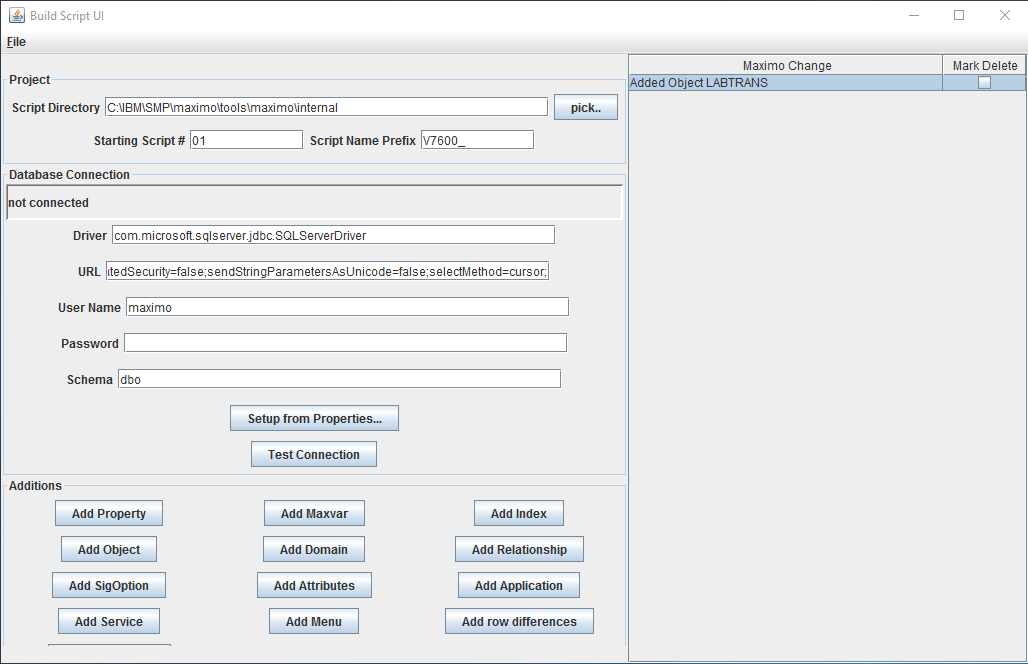 How to generate DBC Script for Maximo? (2023)