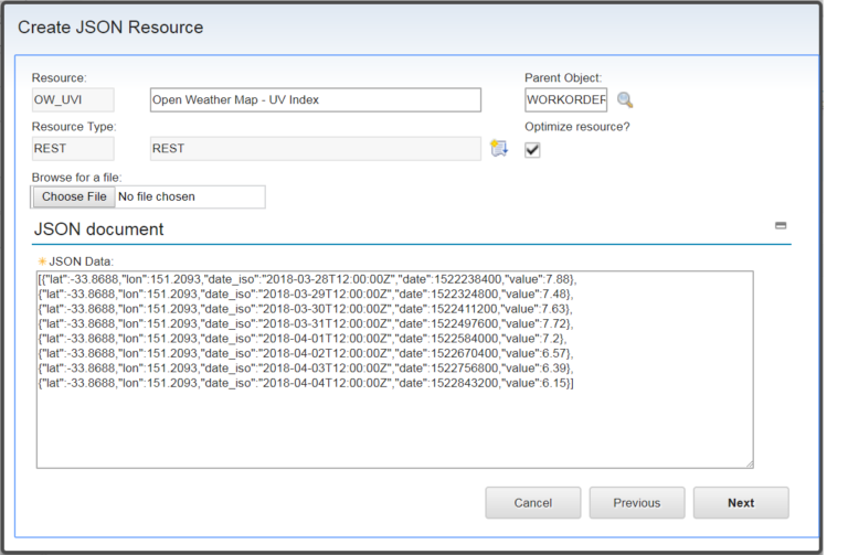 Federated MBO / JSON Resource – Filling the gap between Maximo and IoT